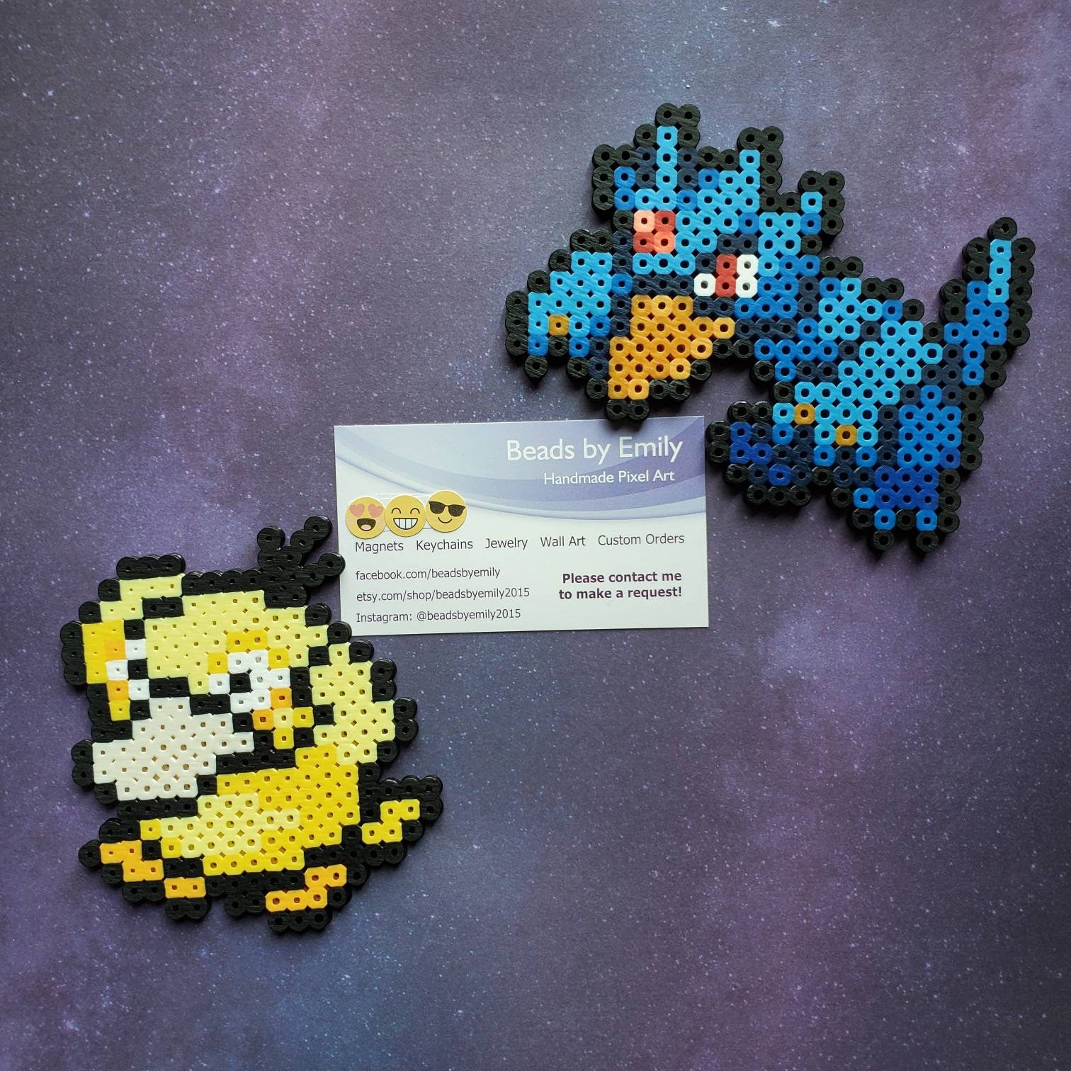Pokemon Magnets / Ornaments Meowth Persian Psyduck Golduck | Etsy
