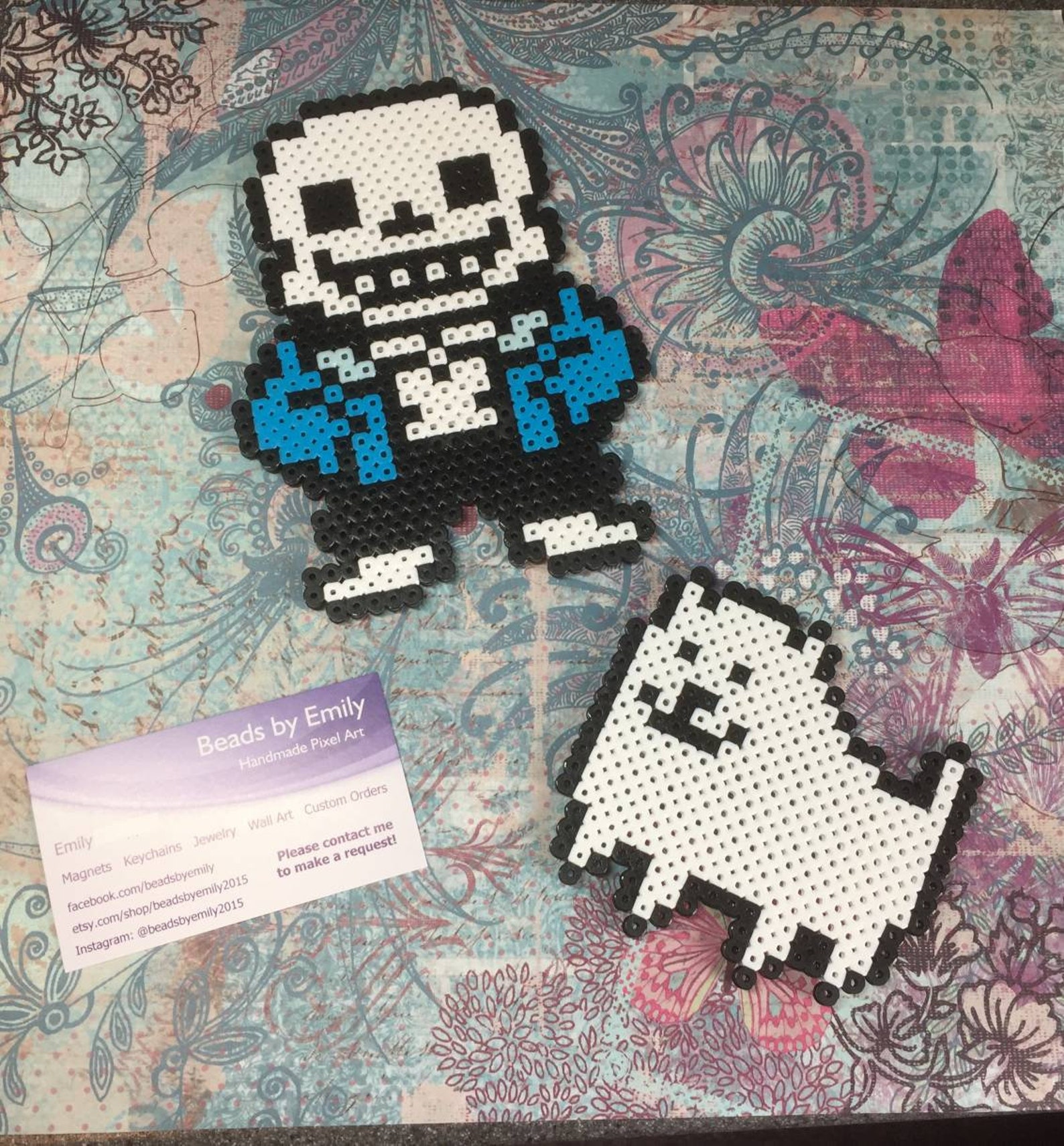 Sans Fridge Magnet Undertale Pixel Art Fan Art Papyrus - Etsy