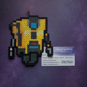 Borderlands Logo / Claptrap Decoration Nerdy Pixel Art Home - Etsy