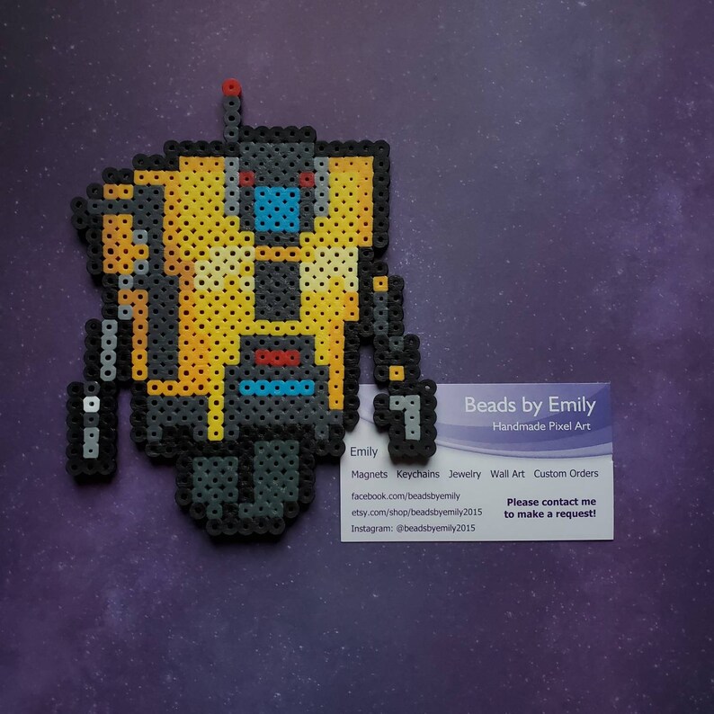 Borderlands Logo / Claptrap Decoration Nerdy Pixel Art Home | Etsy