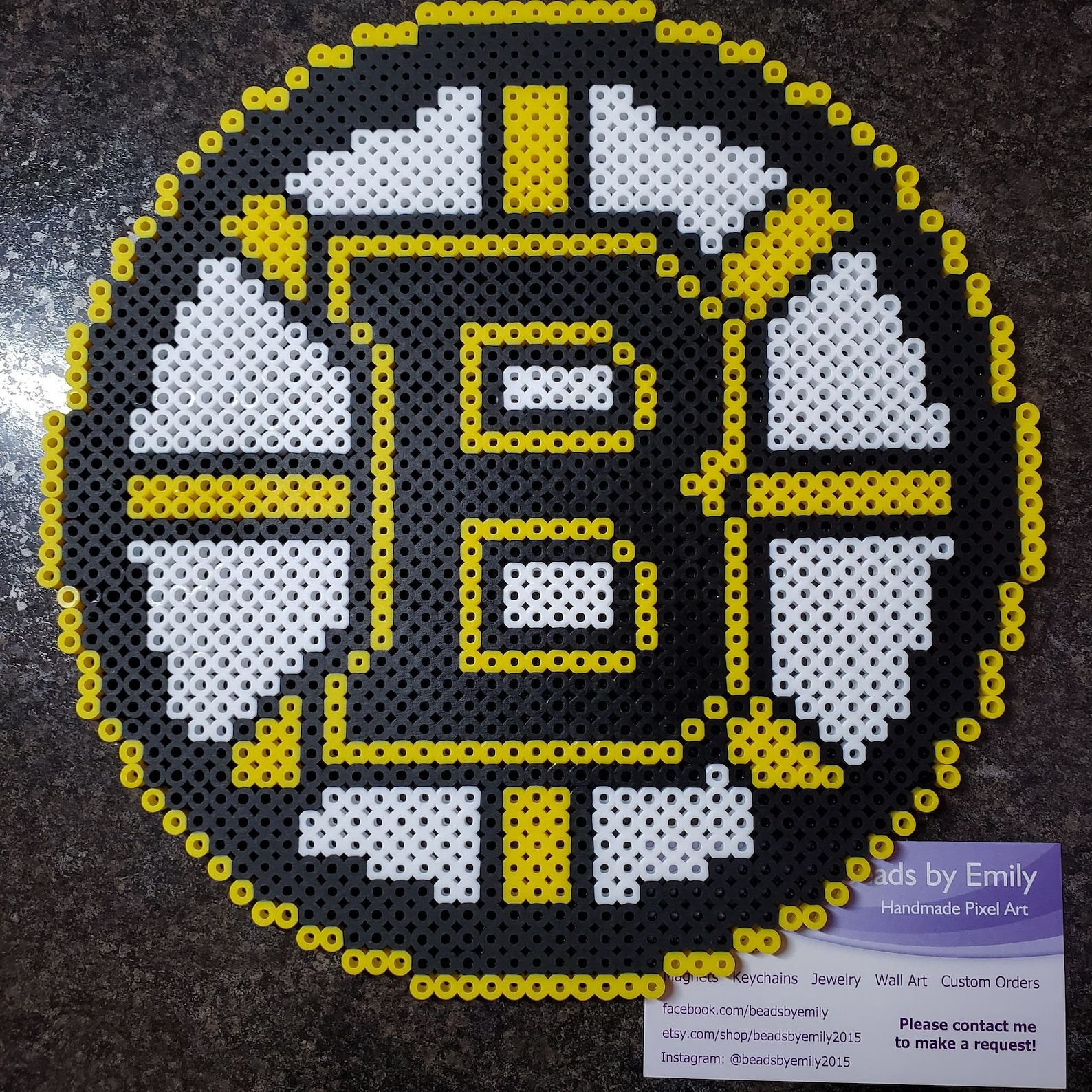 Boston Bruins Logo Handmade Wall Art Gifts for Hockey Fans | Etsy