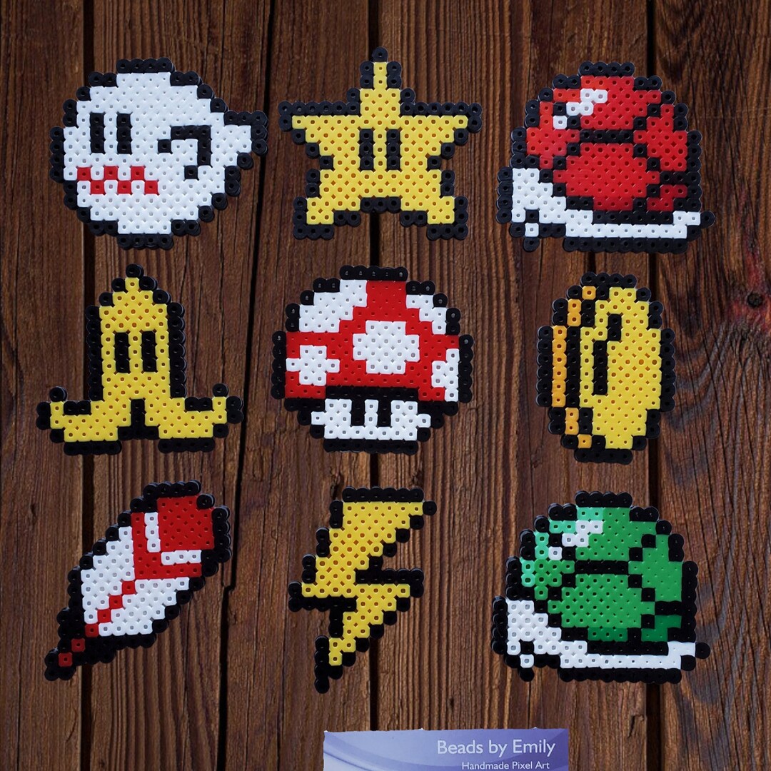 Mario Kart Power Ups - Magnets, Ornaments - Nerdy Geeky Home Decor Gift ...