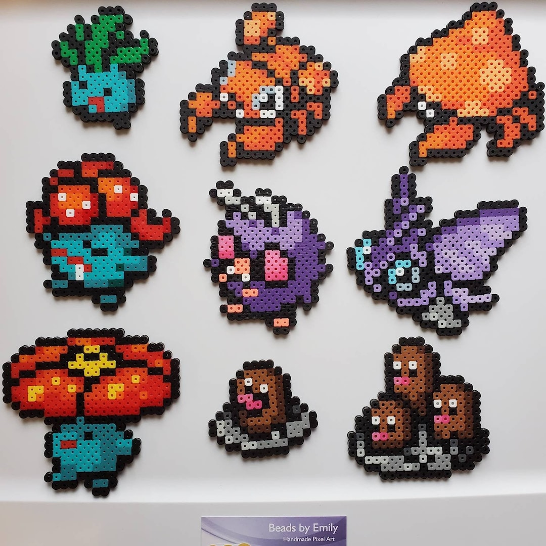 Pokemon Magnets / Ornaments Oddish Gloom Vileplume Paras Parasect ...