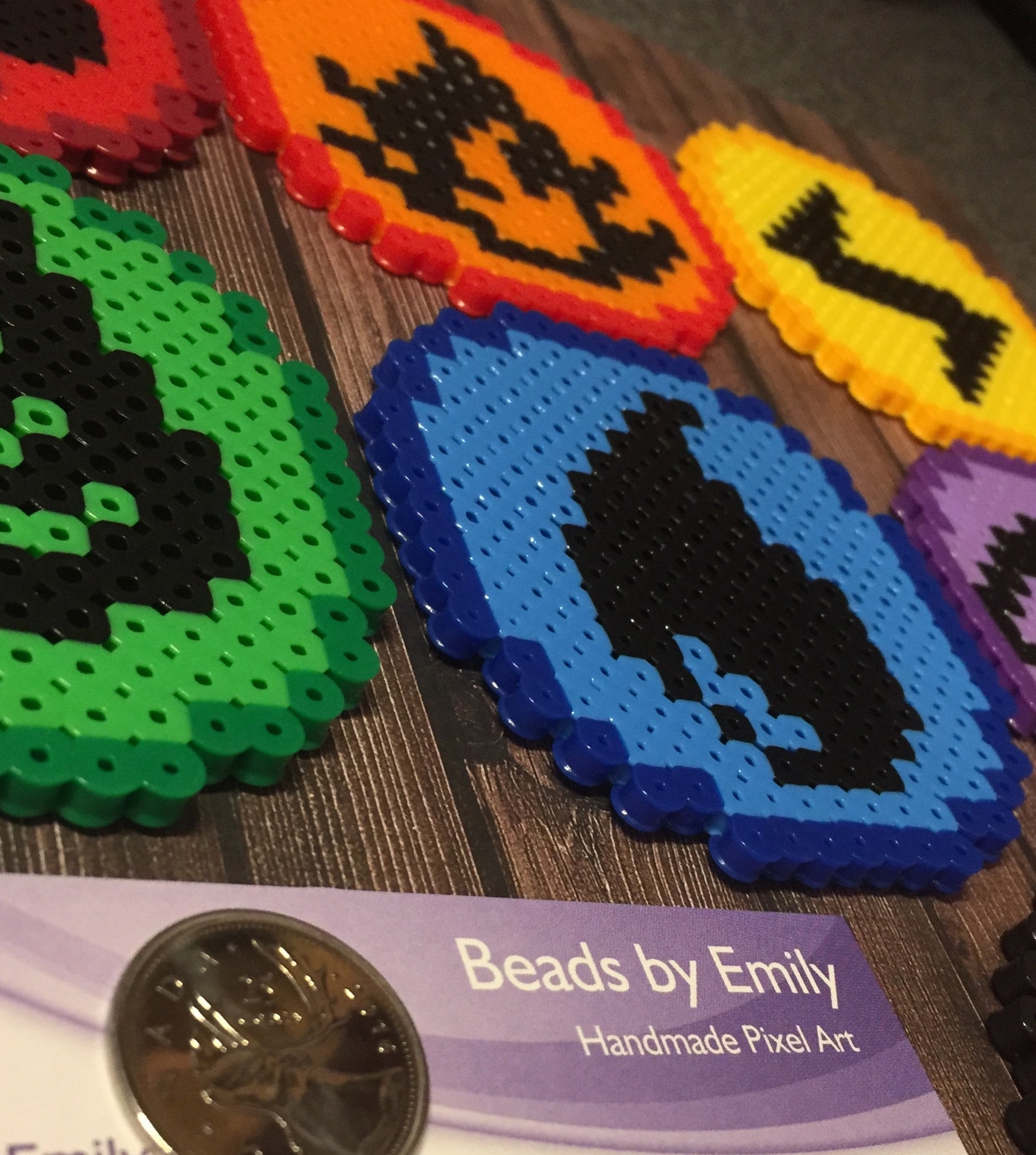 Pokemon Pixel Art Retro Element Symbols Magnets / Ornaments - Etsy