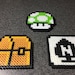 Super Mario Magnets / Ornaments - Classic Video Game - Luigi Mushroom ...