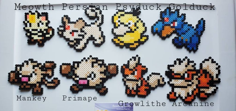 Pokemon Magnets / Ornaments- Meowth Persian Psyduck Golduck Mankey ...
