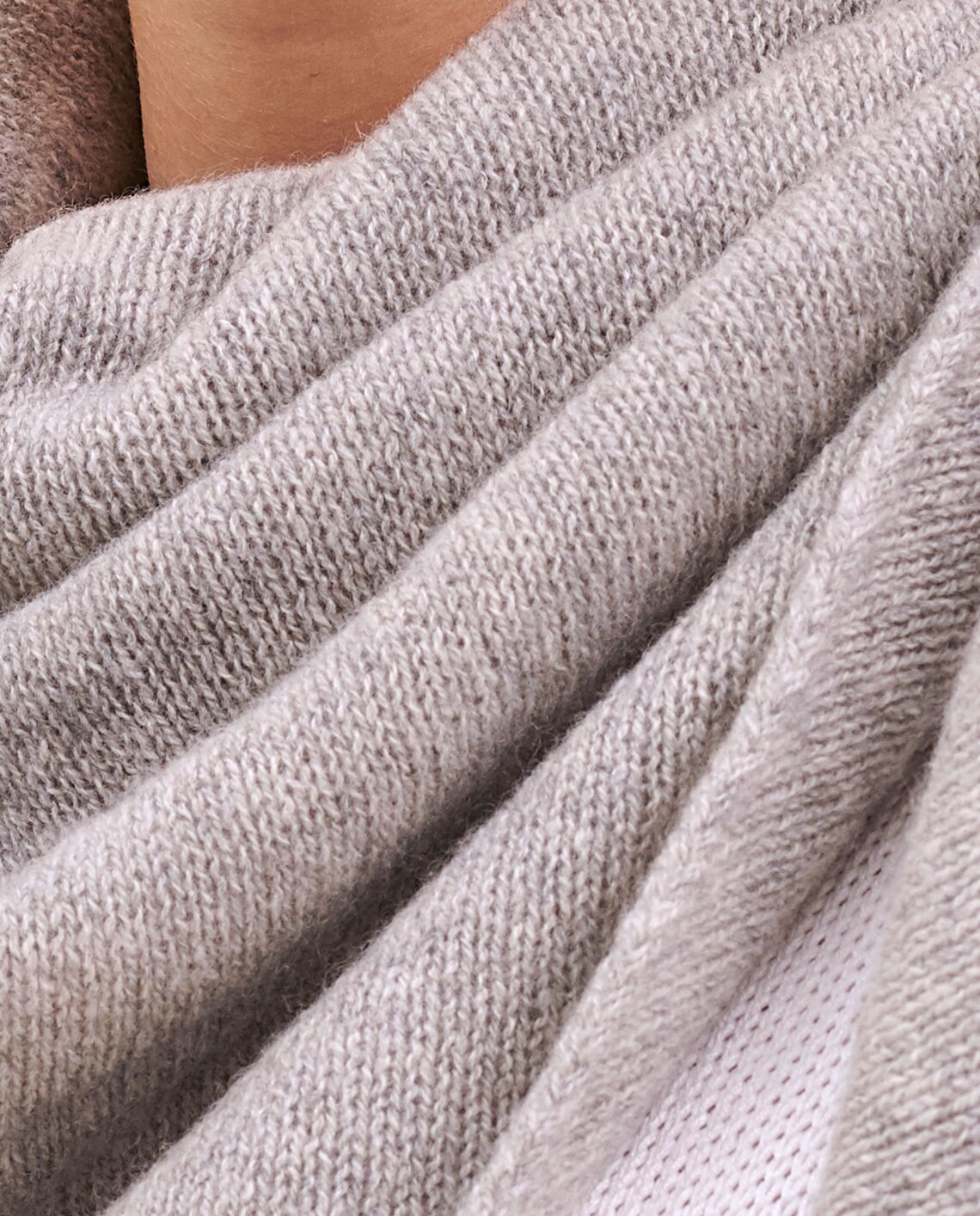 Light Grey Cashmere Triangle Scarf Grey Cashmere Scarf - Etsy