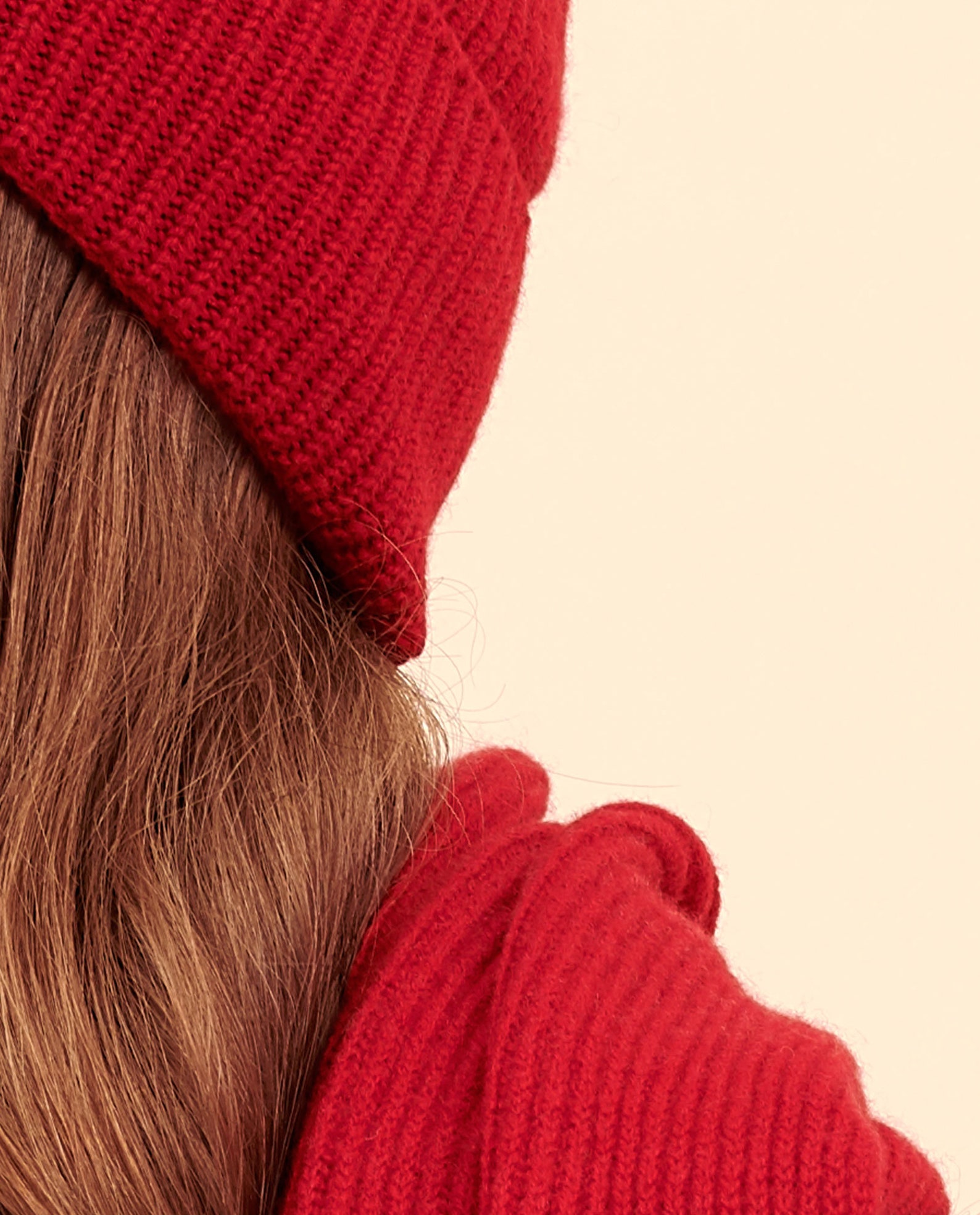 Red Cashmere Hat Knitted Cashmere Hat Cashmere Beanie Red | Etsy