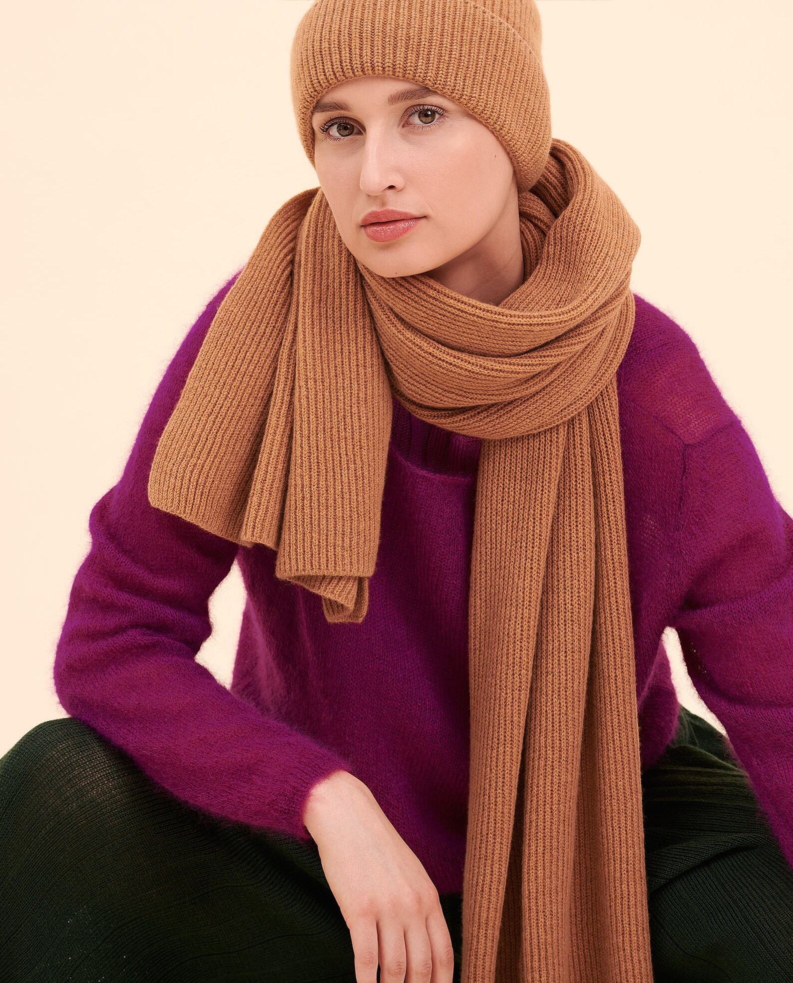 Olive Green Cashmere Scarf, Cashmere Shawl, Cashmere Throw, Cashmere ...