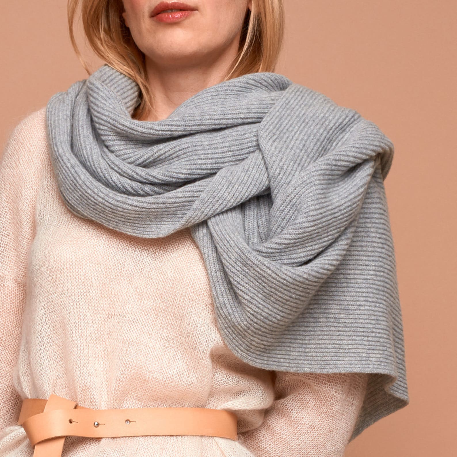 Light Grey Cashmere Scarf, Cashmere Shawl, Cashmere Throw, Cashmere ...