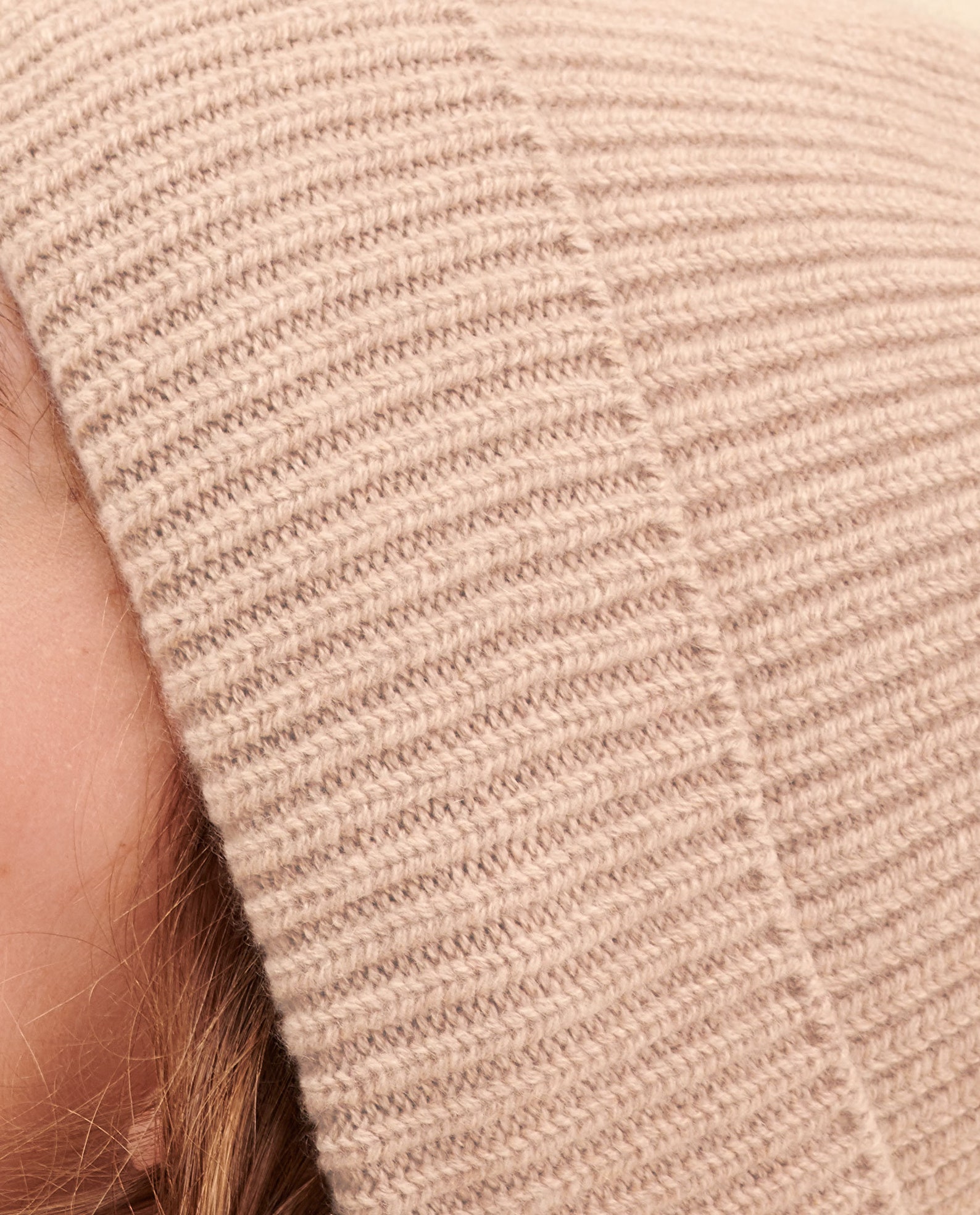 Beige Cashmere Hat, Knitted Cashmere Hat , Cream Cashmere Beanie, Beige ...