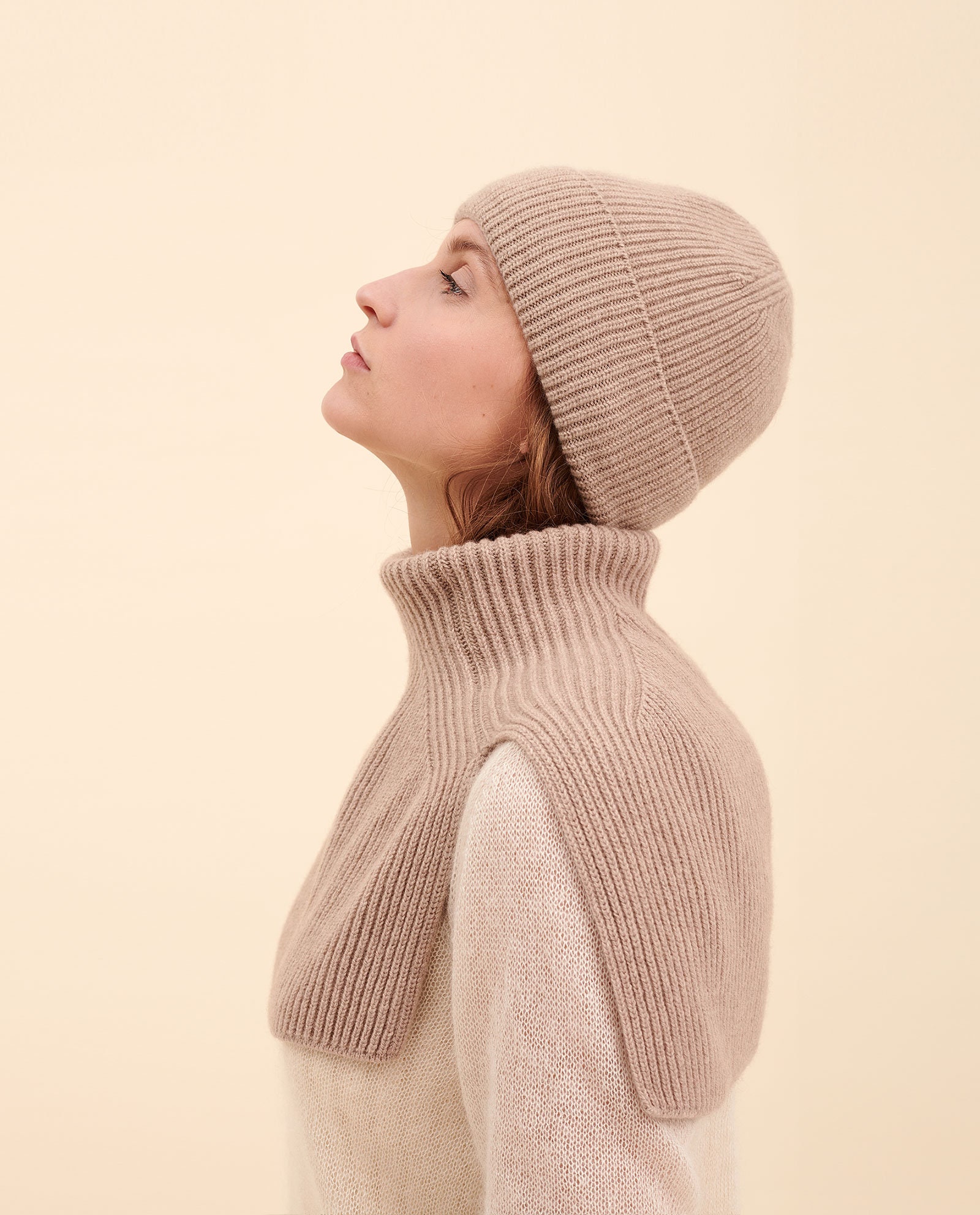 Cashmere Turtleneck Scarf, Neckwarmer Cashmere, Knit Cowl Turtleneck ...