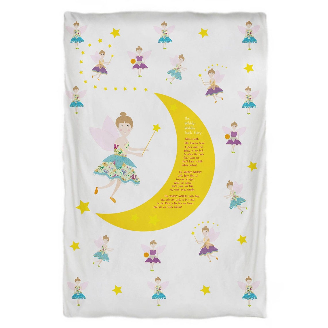 Children's Fairy Bedding Set Magic Fairy & Wand Decoration Kids Duvet ...