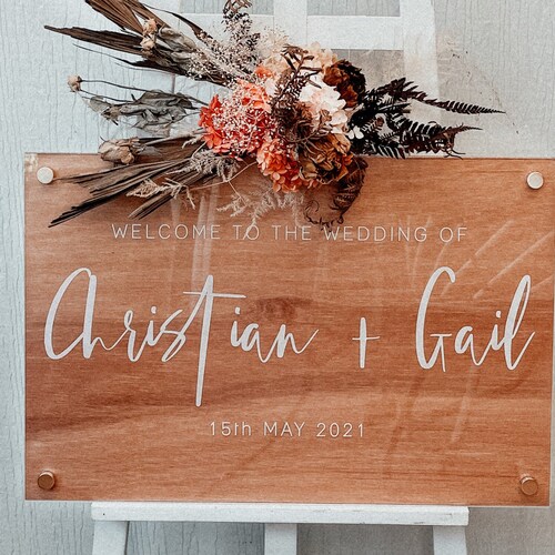Acrylic Wedding Welcome Sign Event Sign Acrylic Sign - Etsy