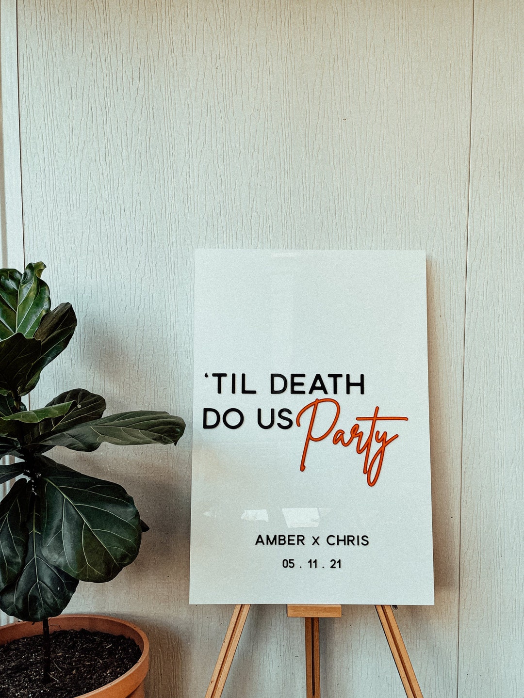 Edgy Acrylic Wedding Welcome Sign Acrylic Signage - Etsy