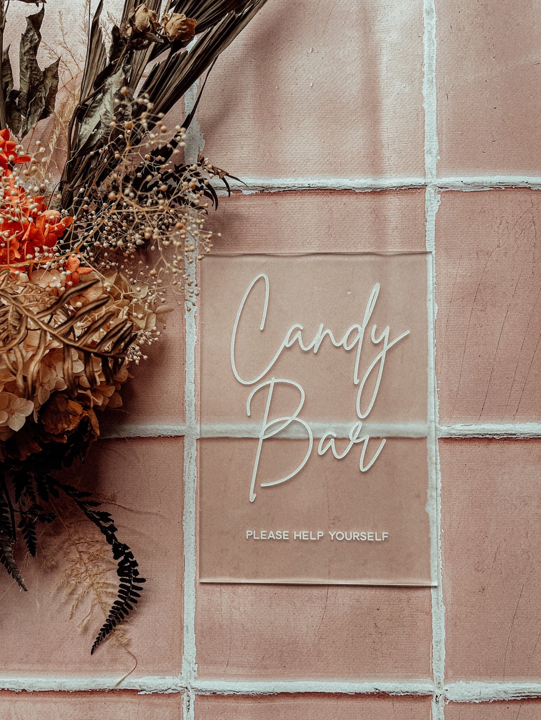 Candy Bar Sign - Etsy