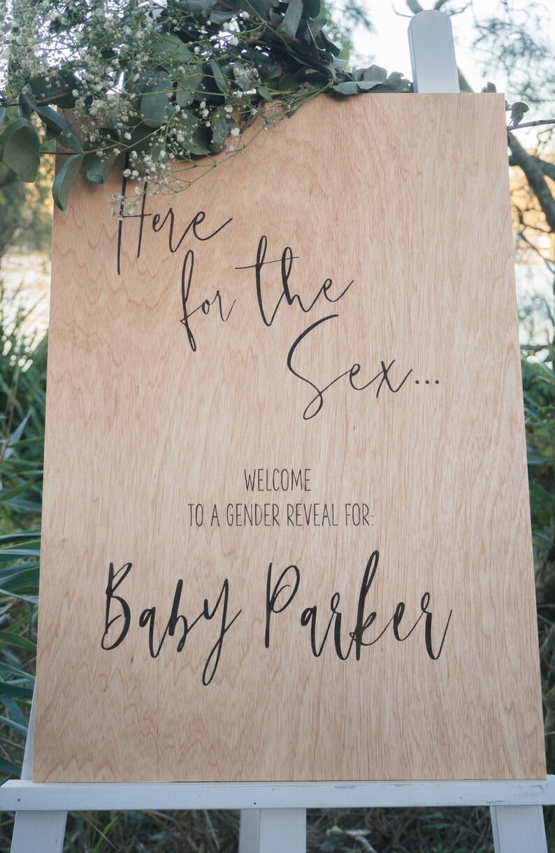 Gender Reveal – Reveal Sign - Gender Reveal Party - Gender Reveal ...