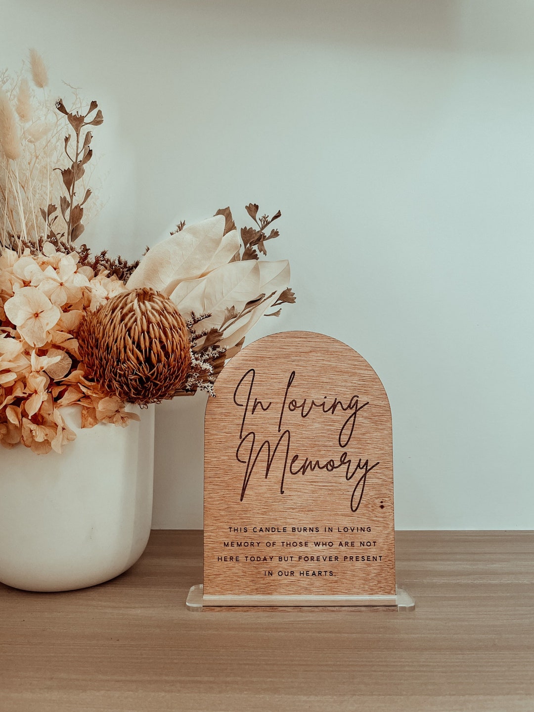 Rustic Arch Wooden/timber in Loving Memory Sign - Memorial Keepsake - Etsy