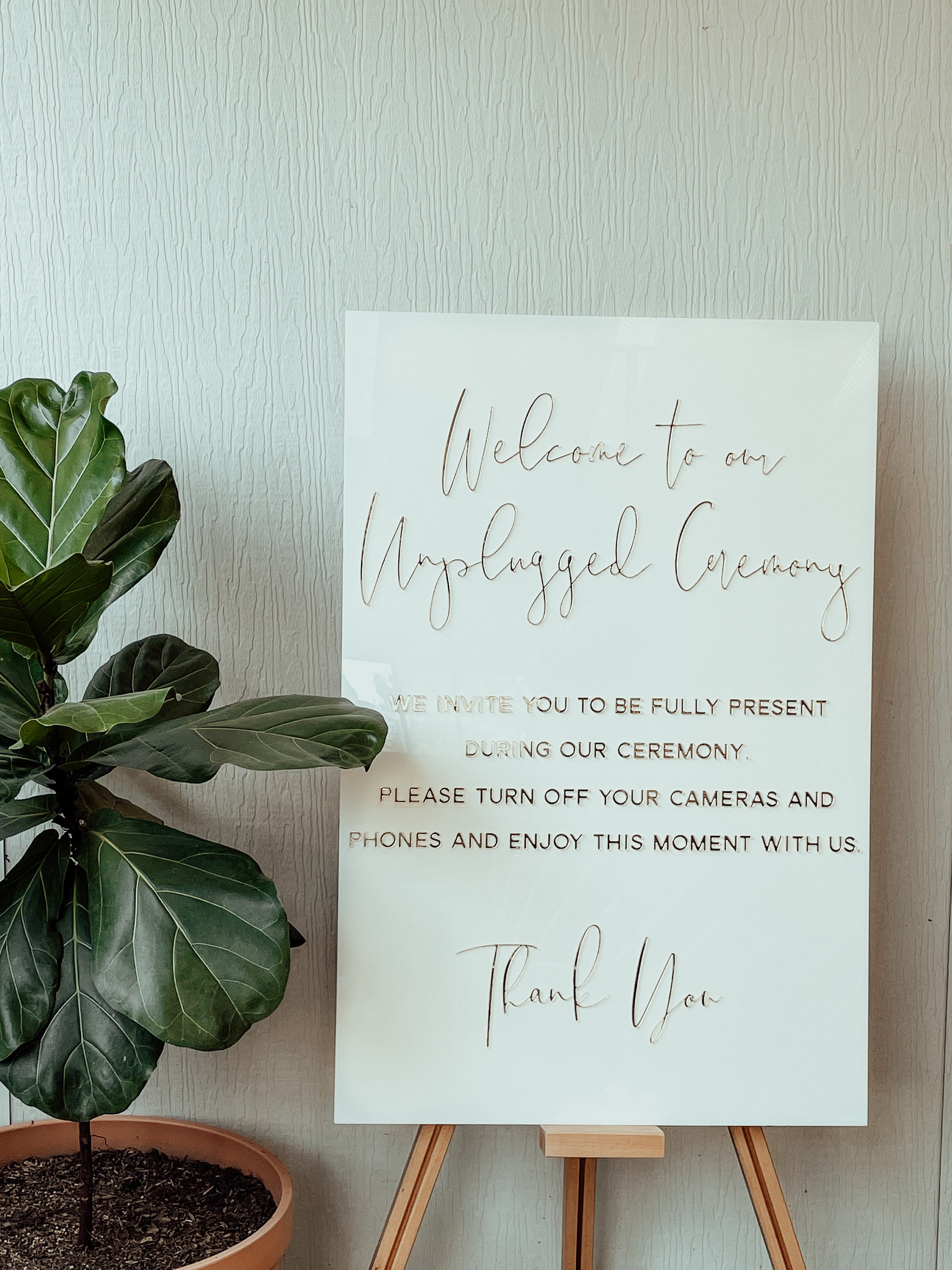 Unplugged Ceremony Sign Wedding - Etsy