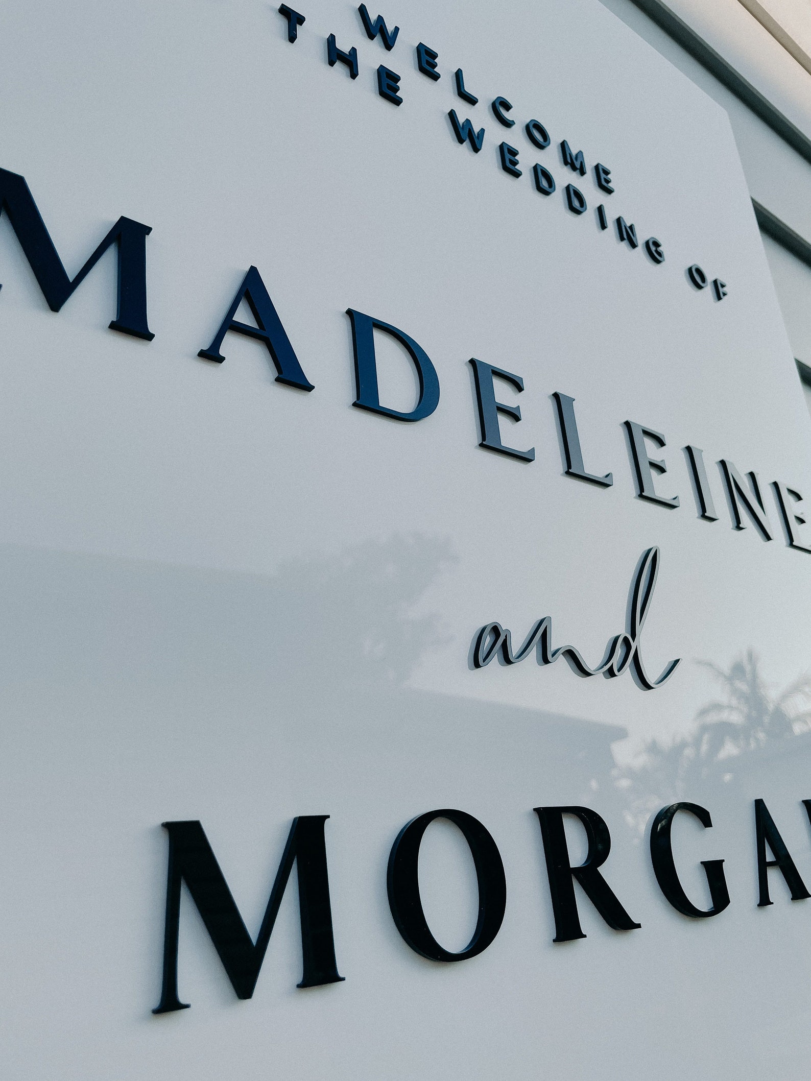 Modern Acrylic Wedding Welcome Sign - Acrylic Signage - Customizable ...