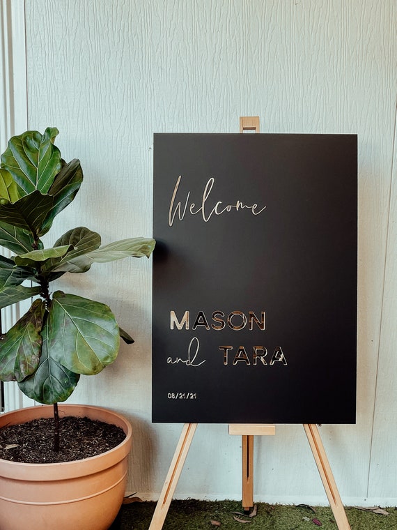 Acrylic Wedding Welcome Sign Event Sign Acrylic Sign - Etsy
