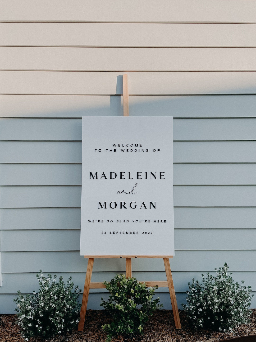 Modern Acrylic Wedding Welcome Sign - Acrylic Signage - Customizable ...