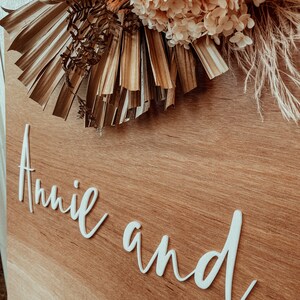 Rustic Timber Wooden Wedding Welcome Sign With Acrylic Lettering ...