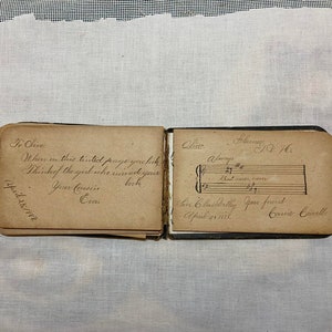 Antique 1880s Autograph Book: Victorian Era Keepsake - Etsy