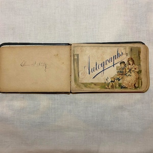 Antique 1880s Autograph Book: Victorian Era Keepsake - Etsy