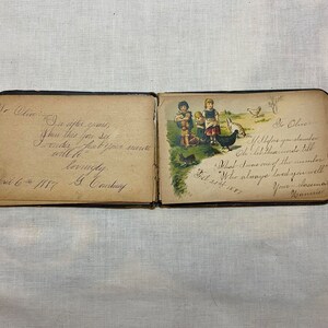 Antique 1880s Autograph Book: Victorian Era Keepsake - Etsy