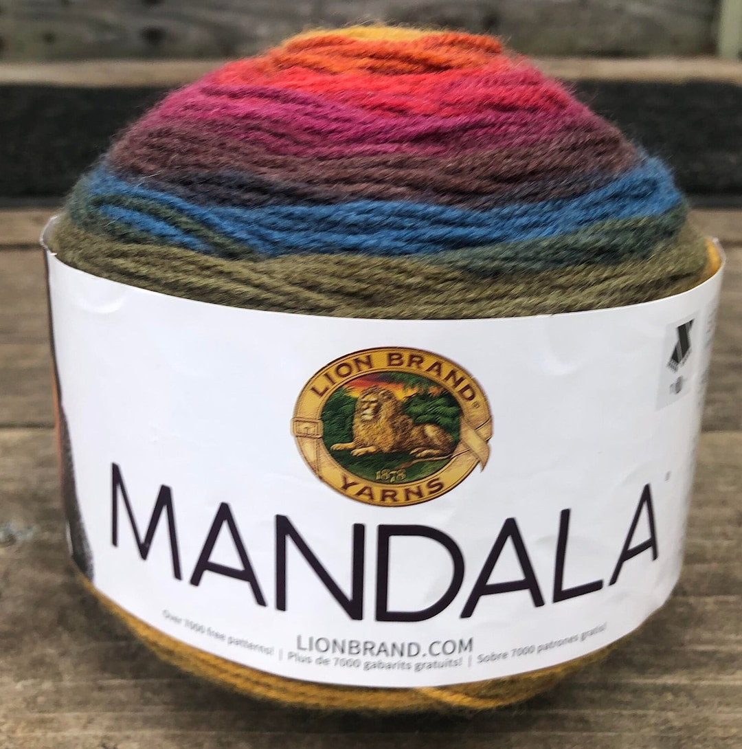 Lionbrand Yarn Cakes, Mandala, #3 Weight CHIMERA Yarn Cake, Amigurumi ...