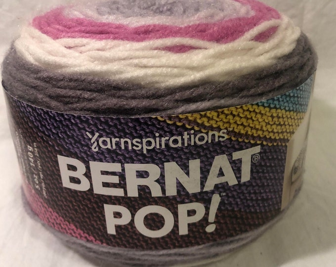 Yarn BERNAT POP Yarnspirations in Cosmic Acrylic Yarn Cake Crochet ...
