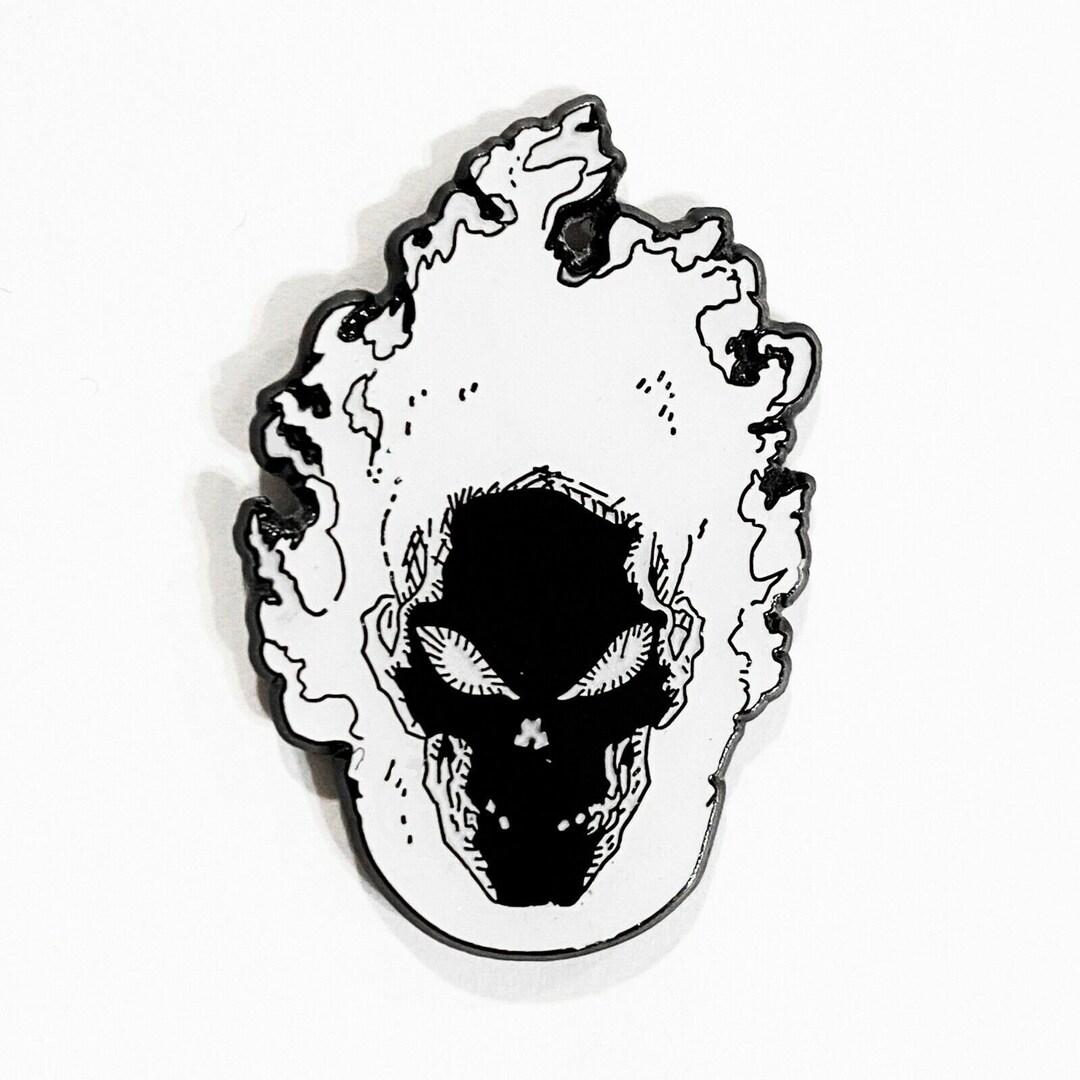 SPIRIT OF VENGEANCE Enamel Pin Glow in the Dark Ghost Rider - Etsy
