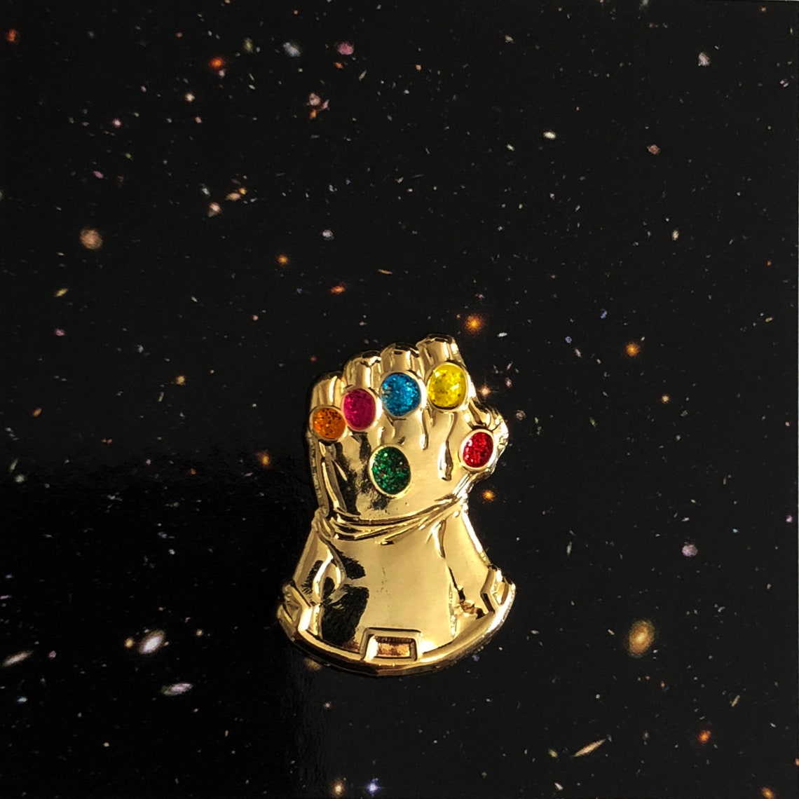 INFINITY GAUNTLET 3D Gold Metallic Enamel Pin - Etsy
