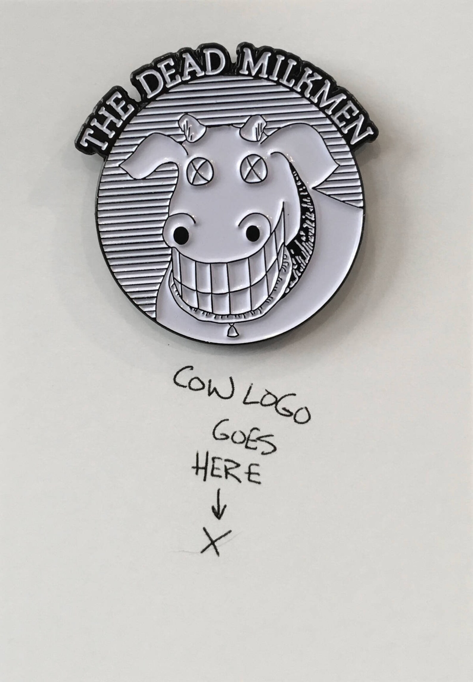 THE DEAD MILKMEN Cow Logo Enamel Pin | Etsy