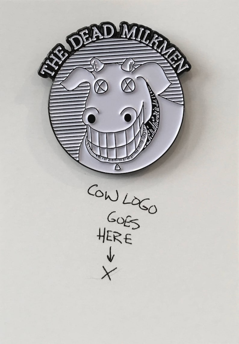THE DEAD MILKMEN Cow Logo Enamel Pin - Etsy