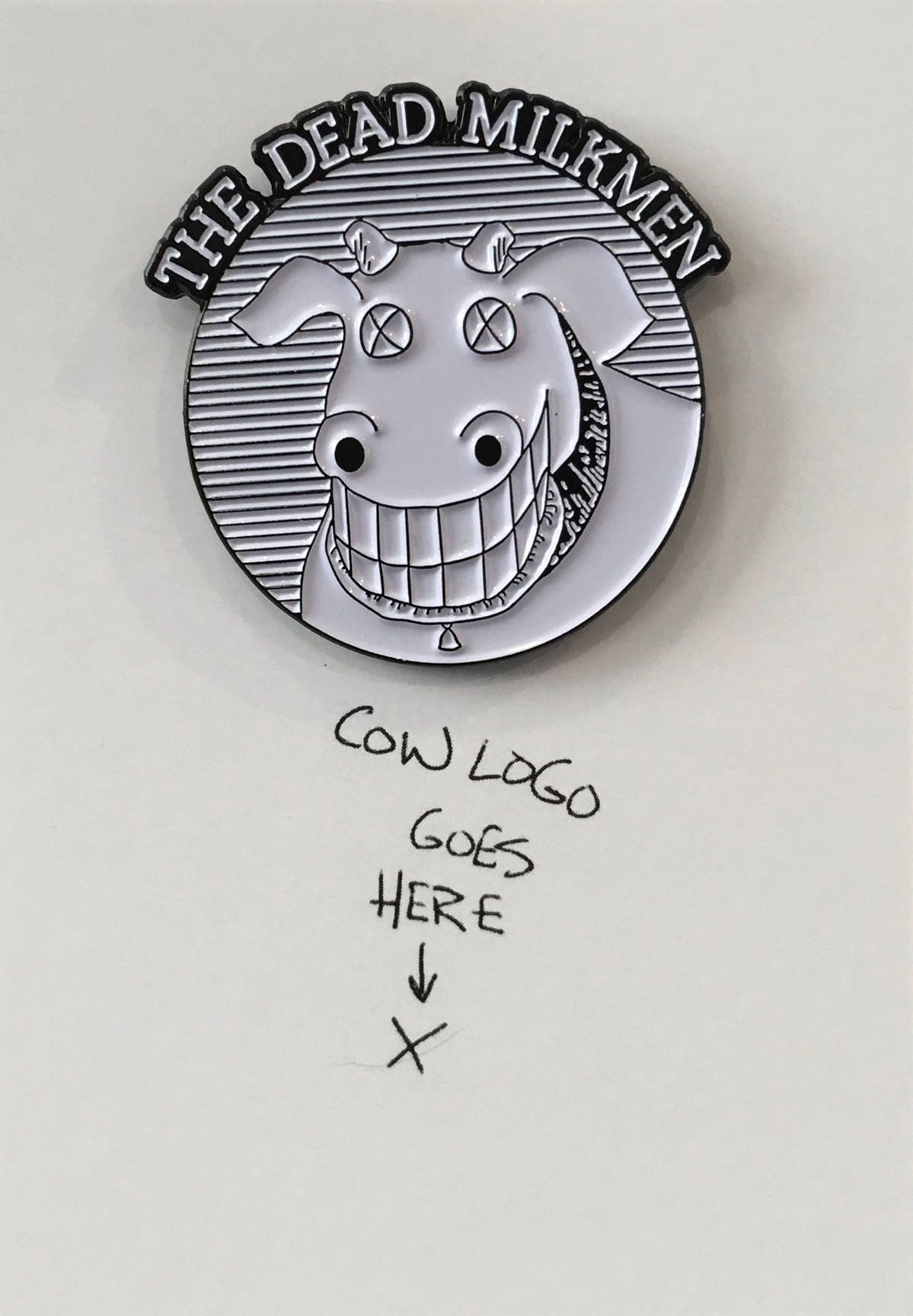 THE DEAD MILKMEN Cow Logo Enamel Pin - Etsy Canada
