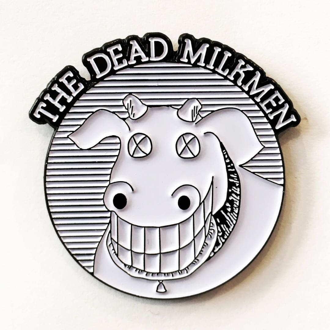 THE DEAD MILKMEN Cow Logo Enamel Pin - Etsy Canada