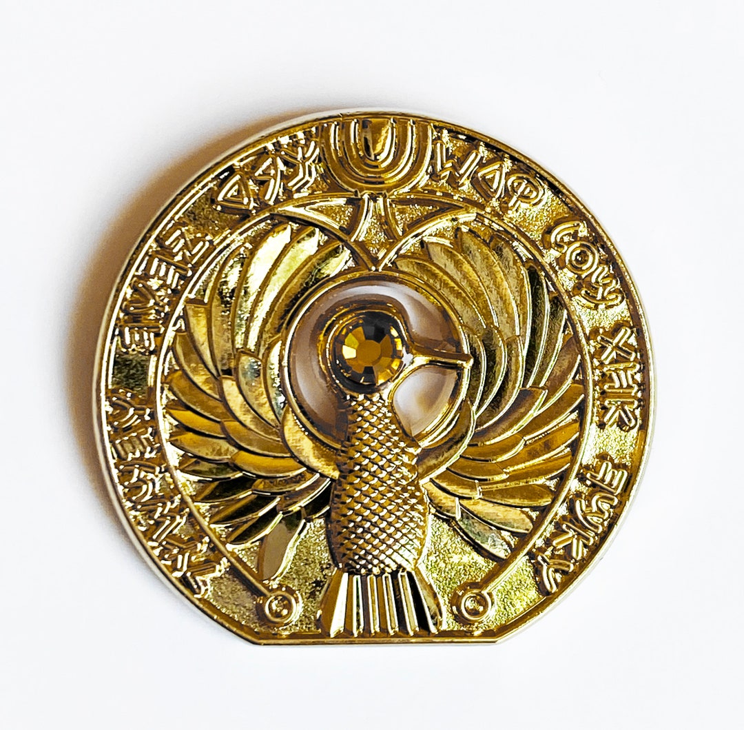 HEADPIECE Staff of Ra - Gold Metal Pin - Etsy