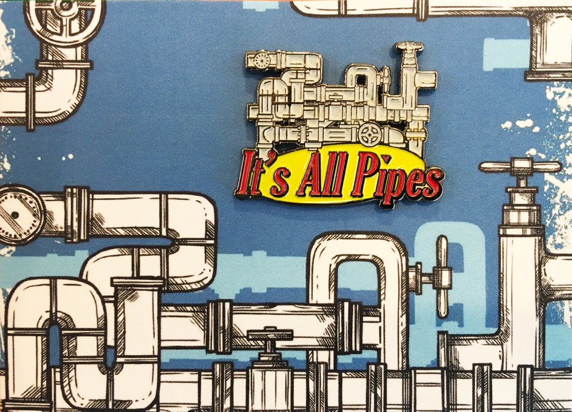IT'S ALL PIPES Enamel Pin - Etsy