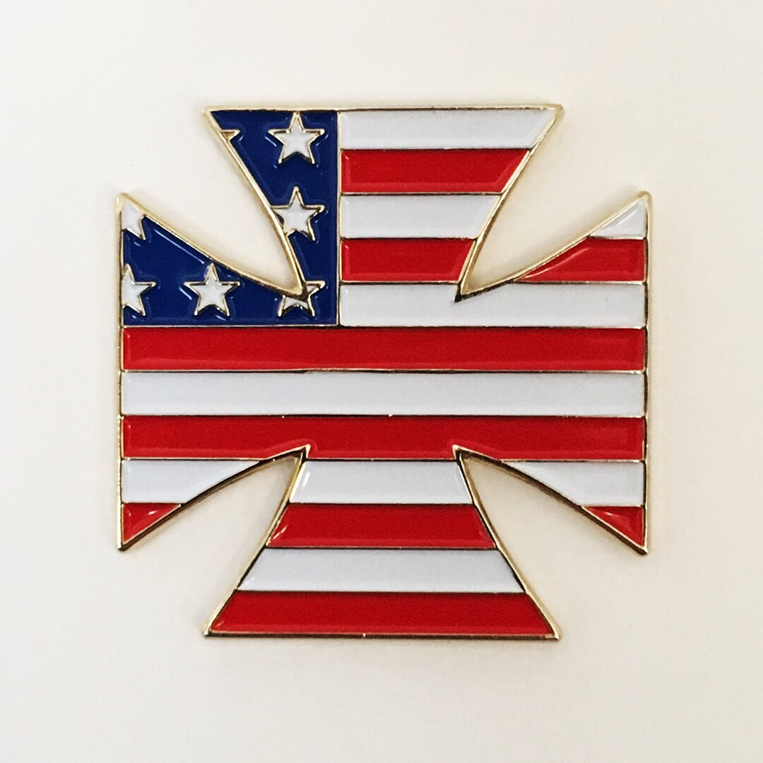 IRON CROSS Enamel Lapel Pin - Etsy