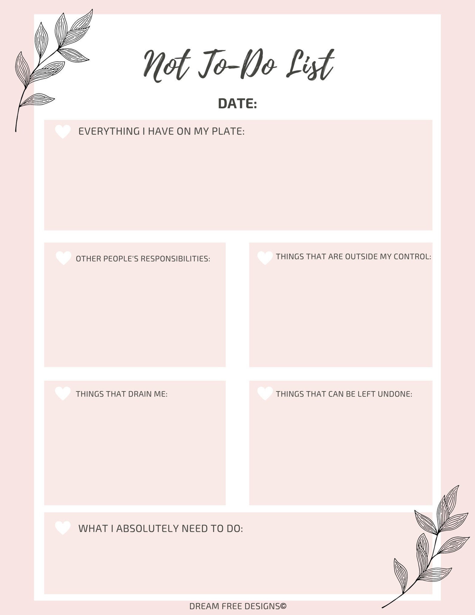 Not To Do List Worksheet Printable Journal Page Habit Tracker Etsy not-to-do-list-worksheet-printable-journal-page-habit-tracker-etsy