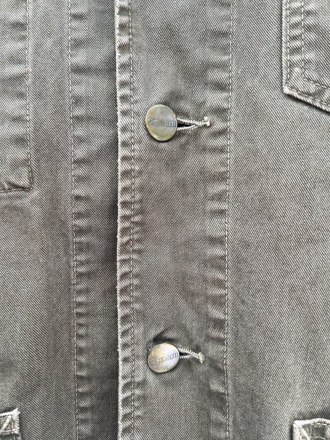 Reworked Carharrt Carpenter Jacket With Cyanotype and Vintage Patches ...