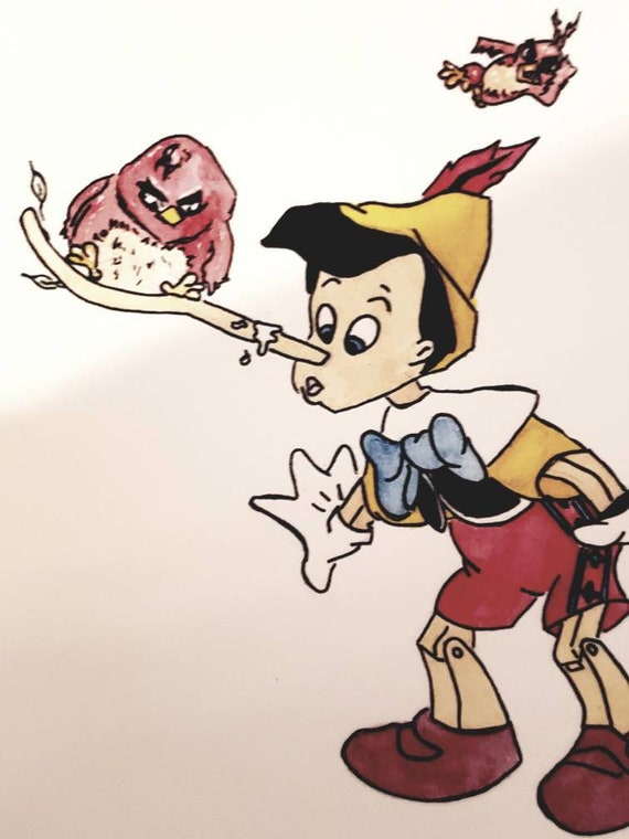 Bird Brawl print | Etsy