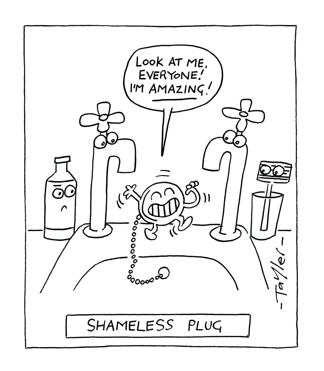 Shameless Plug (as Seen in Private Eye Magazine) Signed A4 Print - Etsy