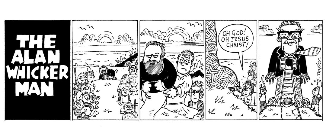 The Alan Whicker Man as Seen in Viz Comic Signed A4 Cartoon - Etsy