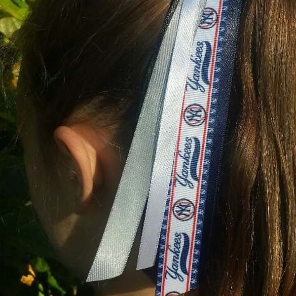 Team Colors Ribbon Ponytail Holder Made With Seattle Seahawks Grosgrain ...