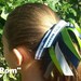 Team Colors Ribbon Ponytail Holder Made With Seattle Seahawks Grosgrain ...