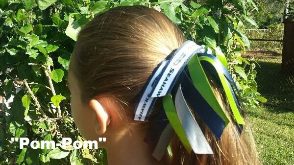 Team Colors Ribbon Ponytail Holder Made With Seattle Seahawks - Etsy