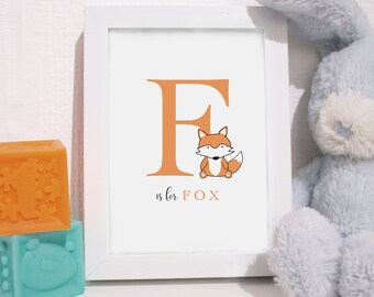 F is for Fox | Etsy